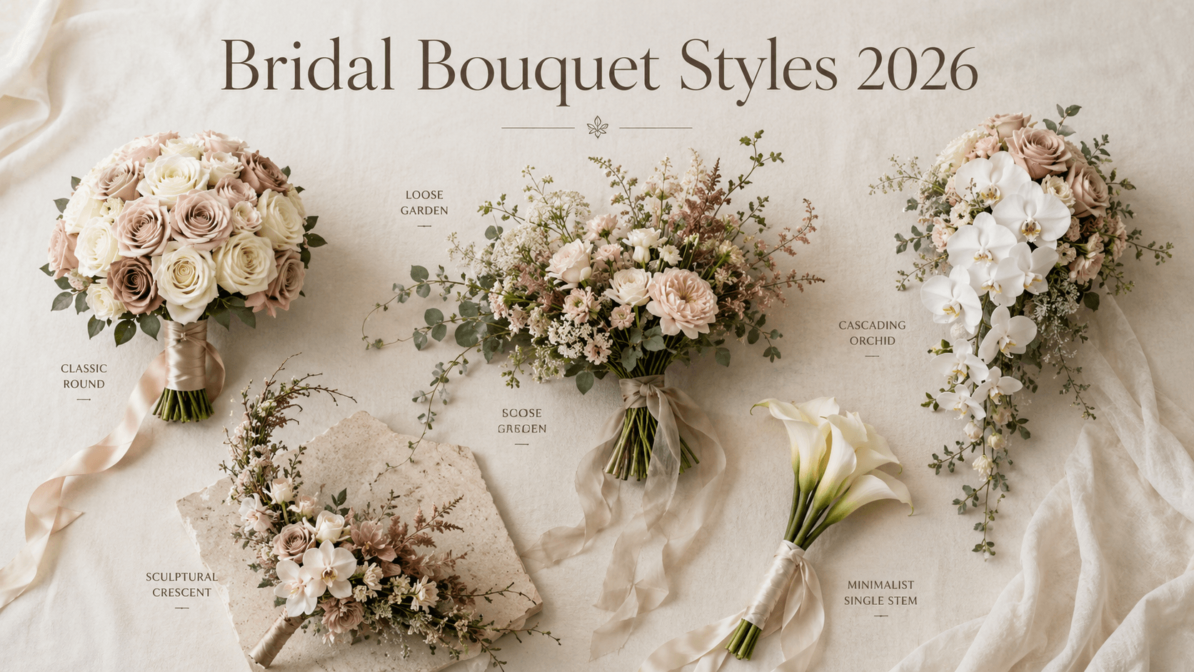 The 2026 Bridal Bouquet Styles Report: Shape, Dress Pairing & Cost ...