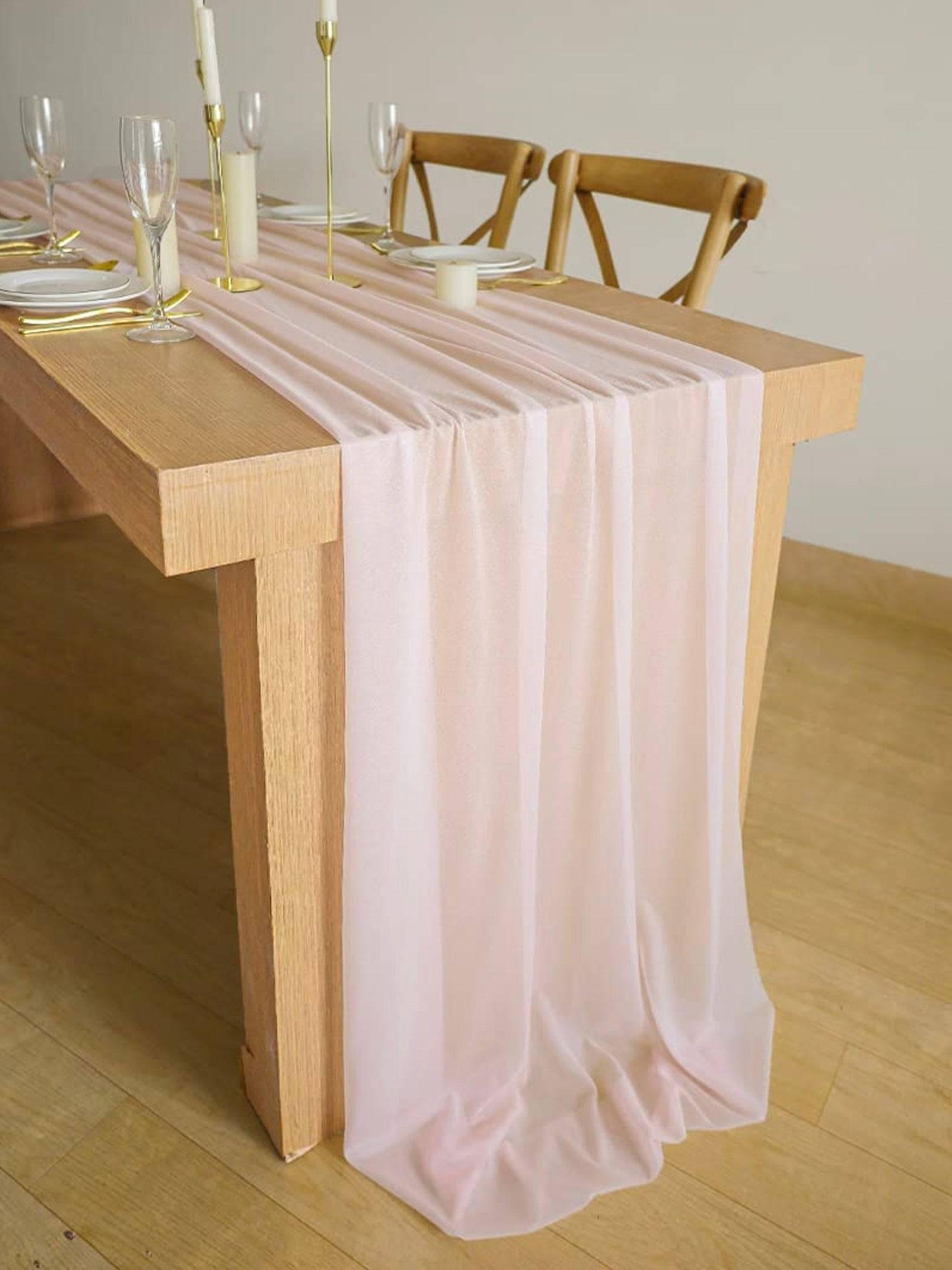 Chiffon table runner store