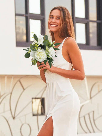 Light Sage Green & White Wedding Flower Arrangements – Rinlong Flower